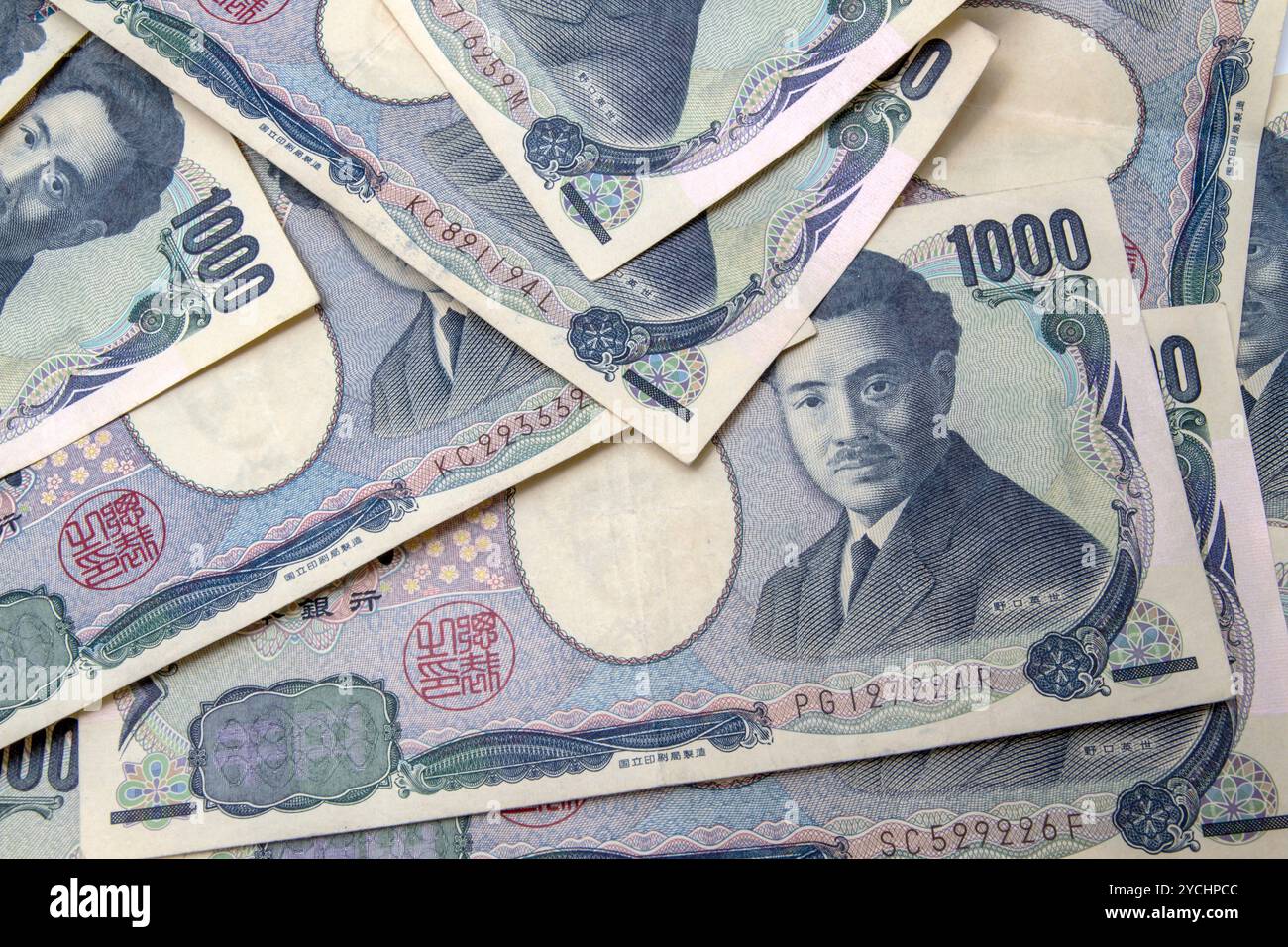 Japanese yen notes Stock Photo - Alamy
