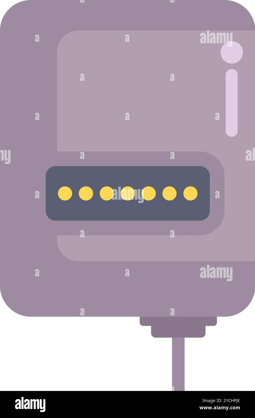 Illustration of an electric meter measuring electricity consumption in ...