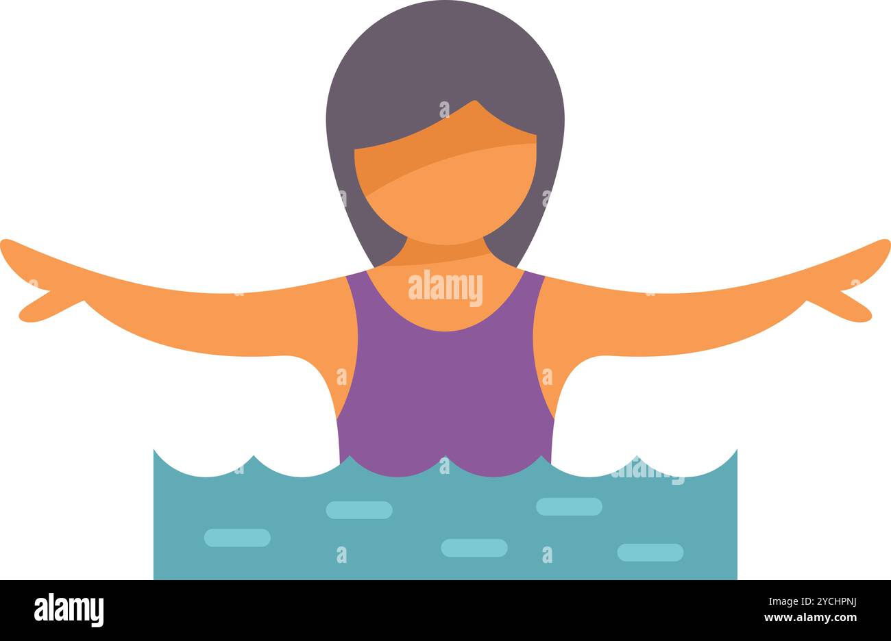 Woman in vibrant blue Cut Out Stock Images & Pictures - Alamy