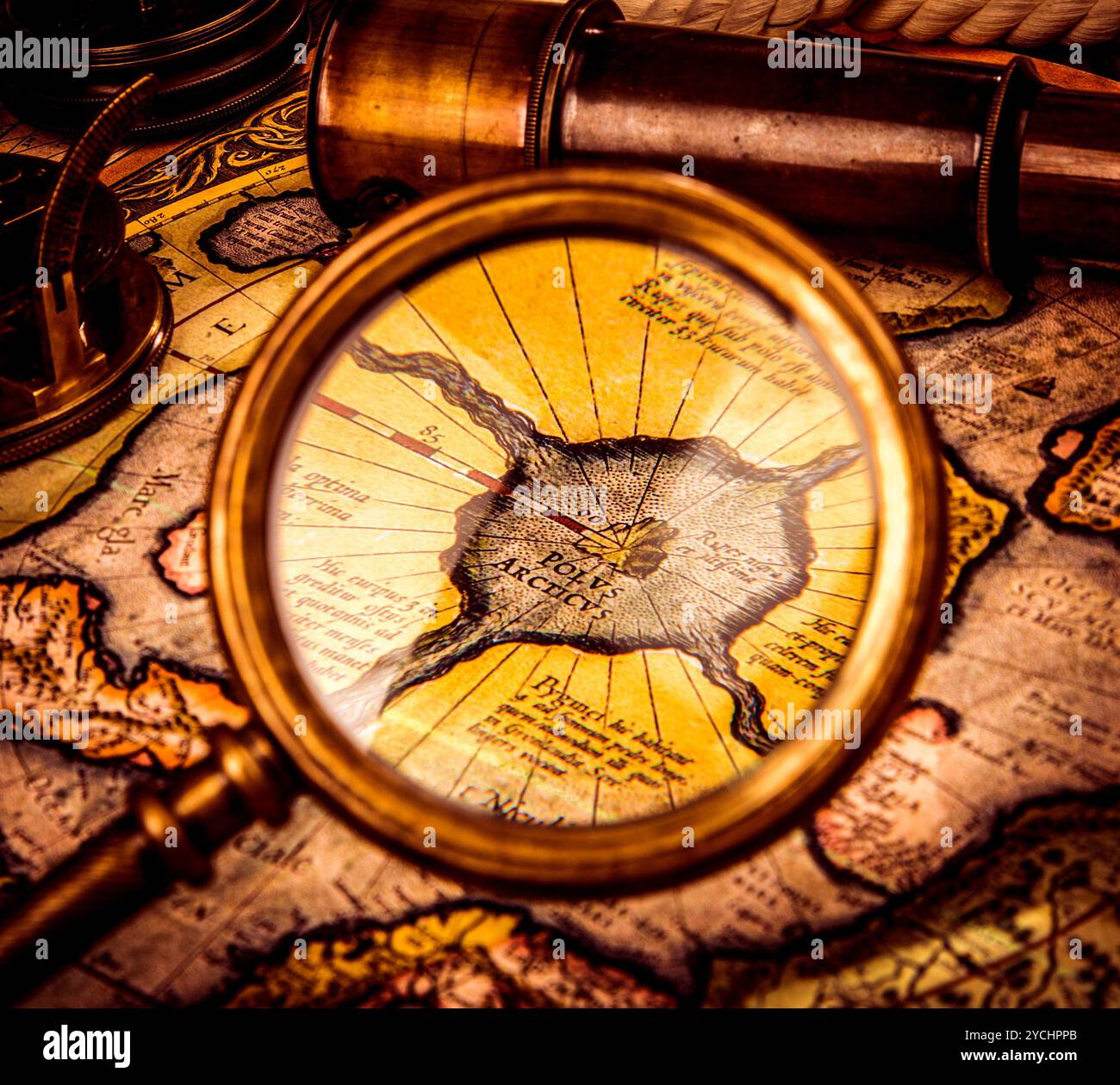 Mercator 1595 world map hi-res stock photography and images - Alamy