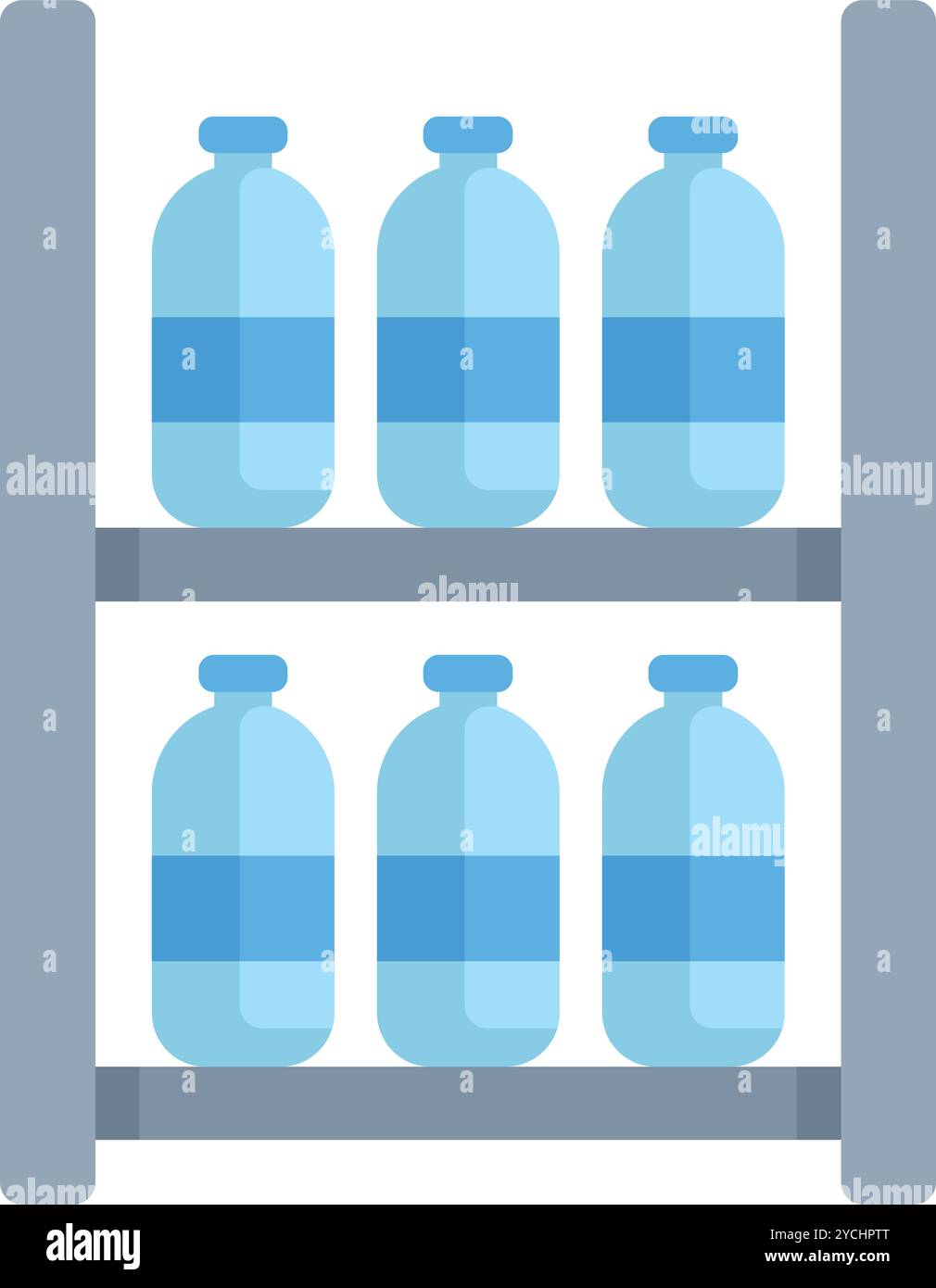 Bottles of water supermarket Cut Out Stock Images & Pictures - Alamy