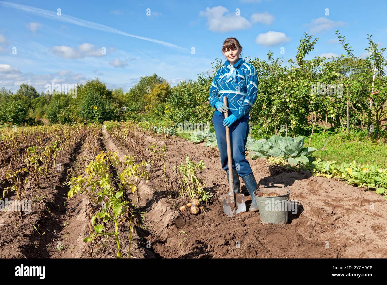 Female food potato hi-res stock photography and images - Alamy