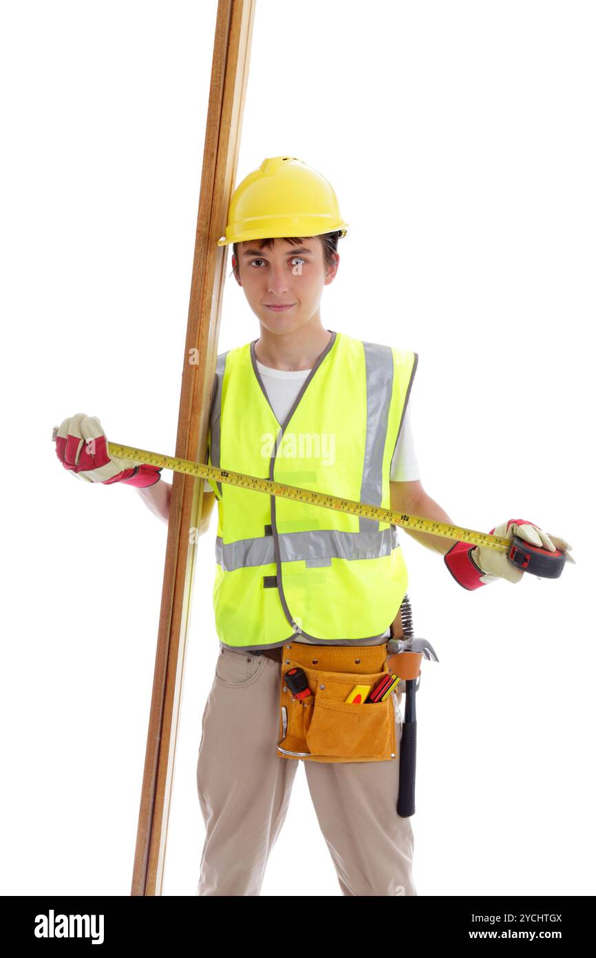 Builder worker carpenter handyman hi-res stock photography and images ...