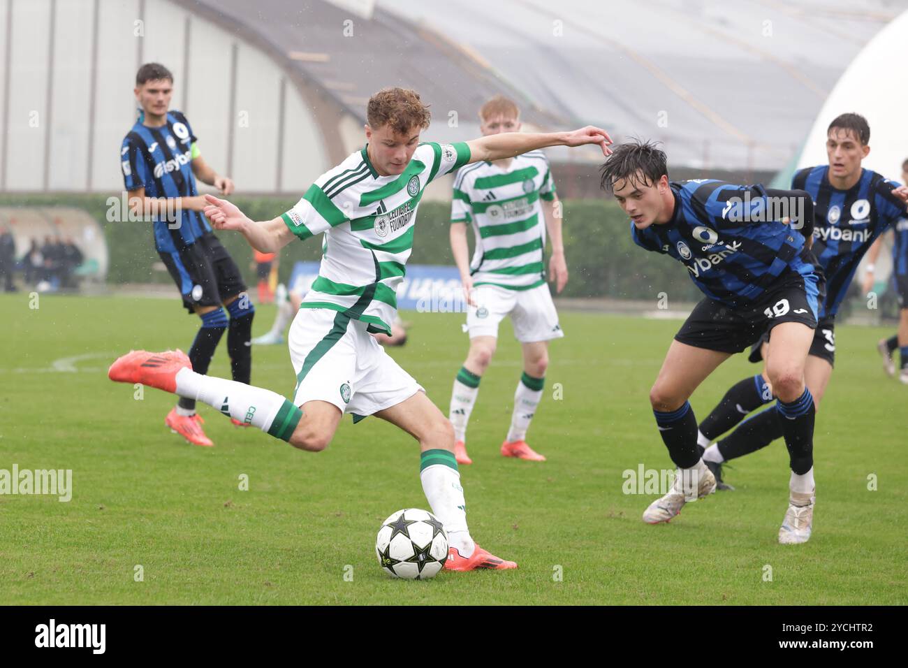 Caravaggio, Italy, 23rd October 2024. Francis Turley of Celtic scores ...