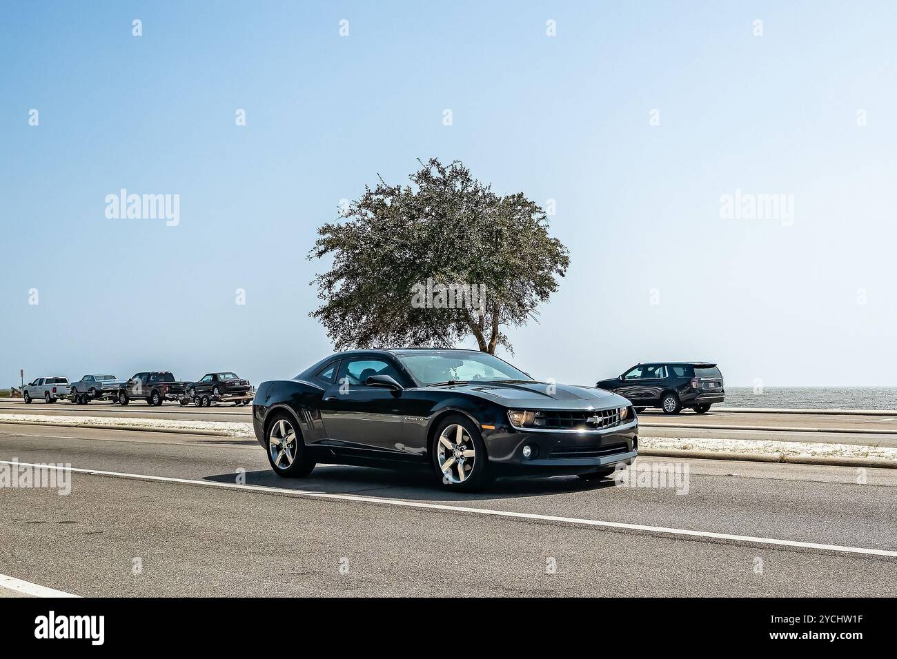 Gulfport, MS - October 04, 2023: Wide angle front corner view of a 2010 ...