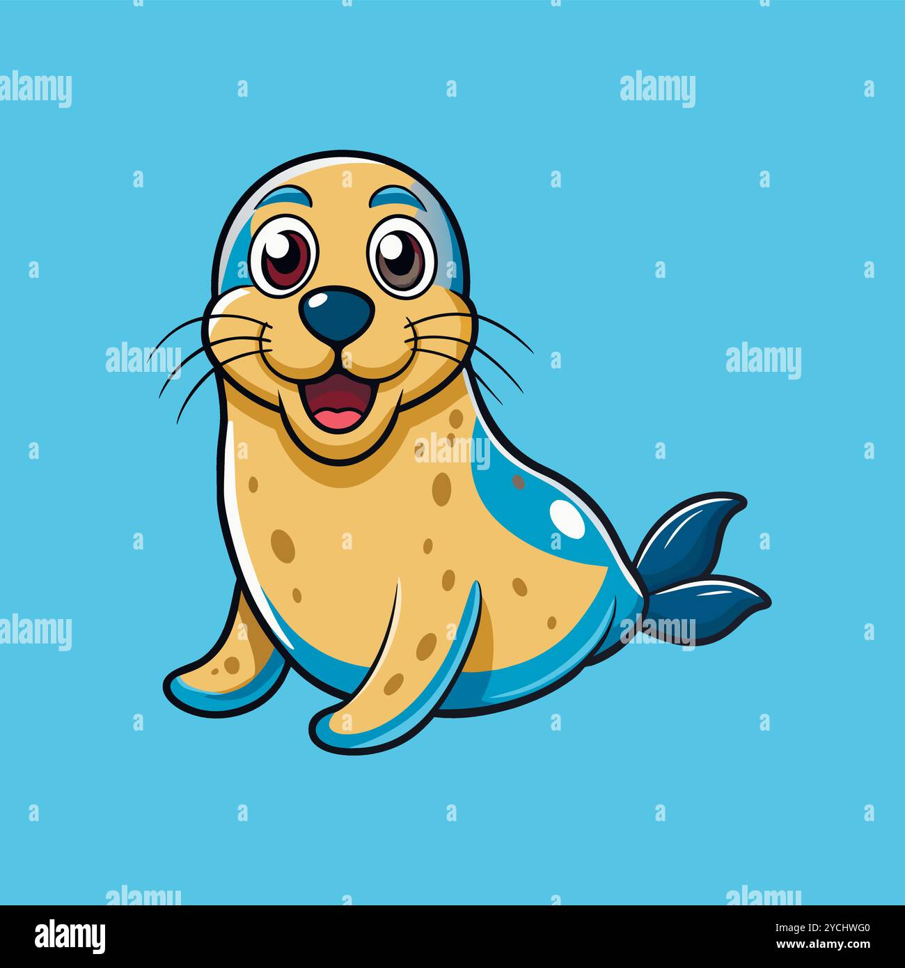 Pinniped cartoon vector vectors hi-res stock photography and images - Alamy