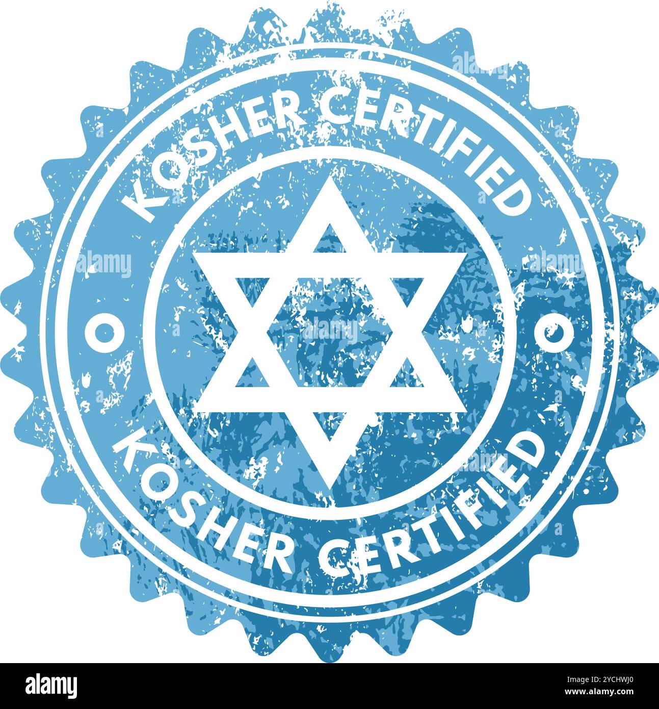 Kosher certificate, kosher food - marking, stamp Stock Vector Image ...