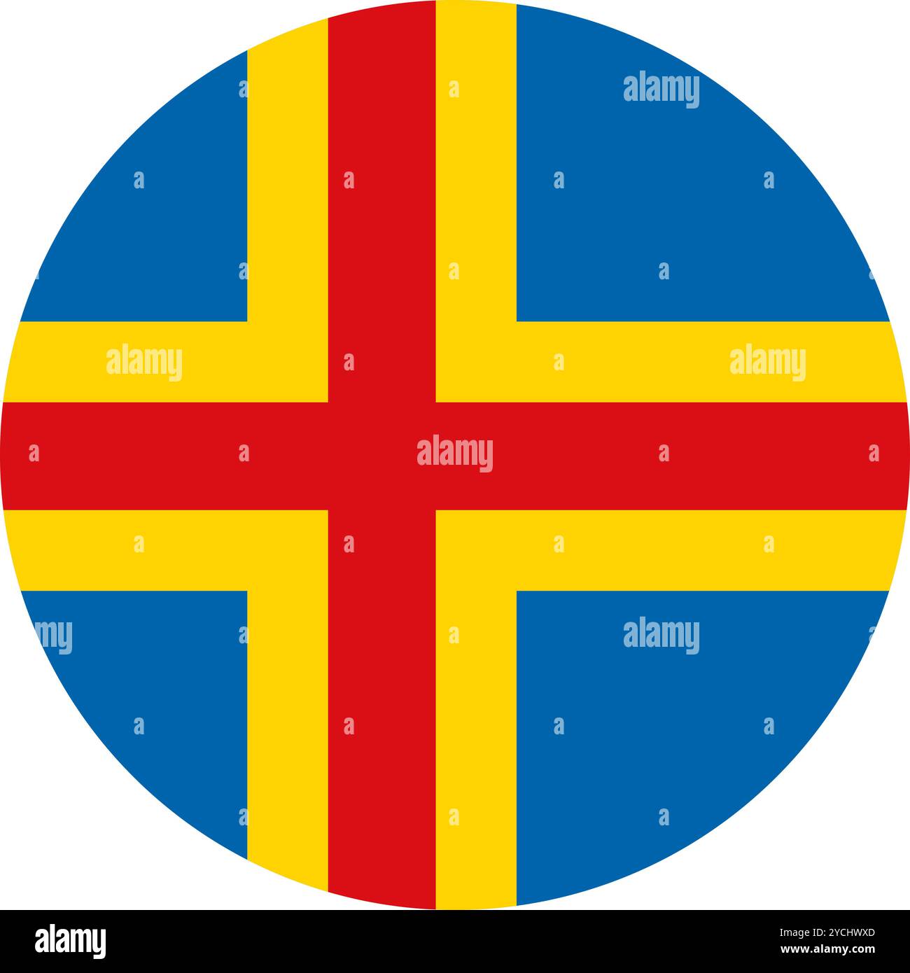 Aland islands flag symbol hi-res stock photography and images - Alamy