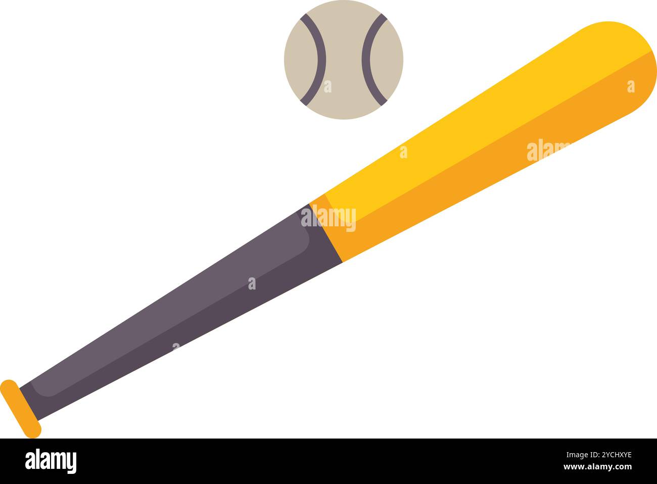 Wooden baseball bat is waiting to hit a spinning baseball flying ...