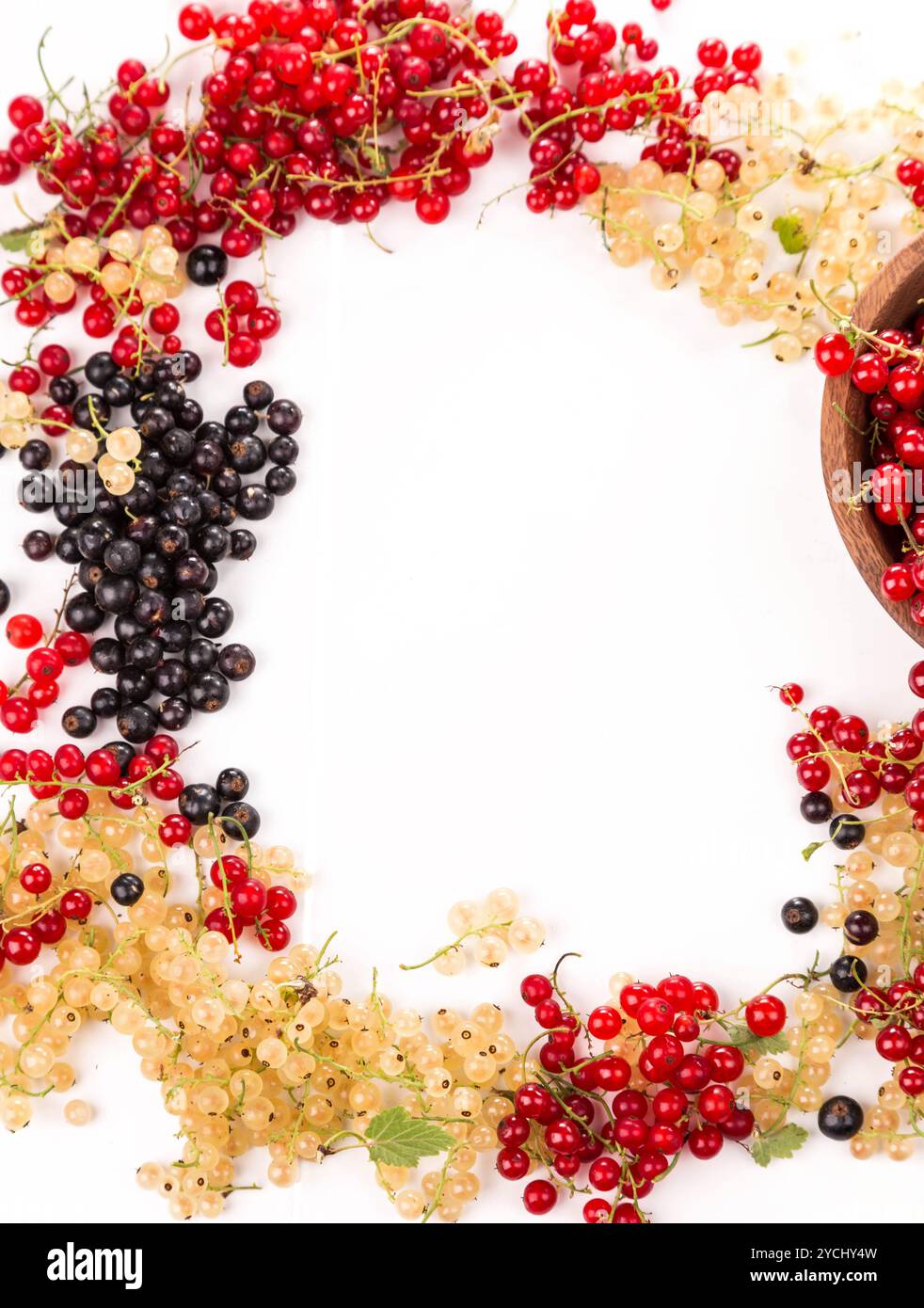 Currants different colors - red, black, white Stock Photo - Alamy