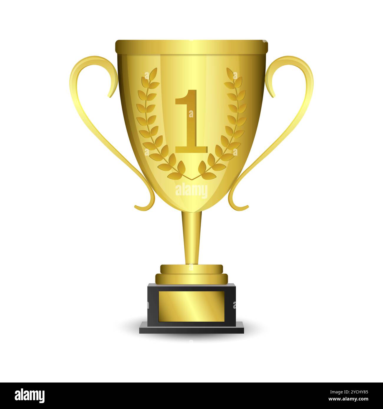 Gold cup, first place award isolated on transparent background Stock ...
