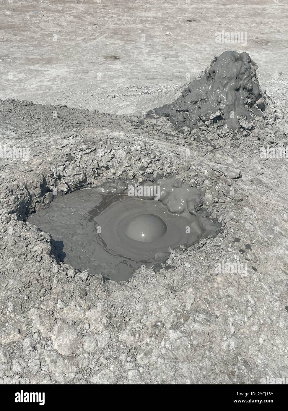 Gobustan mud volcanoes hi-res stock photography and images - Alamy