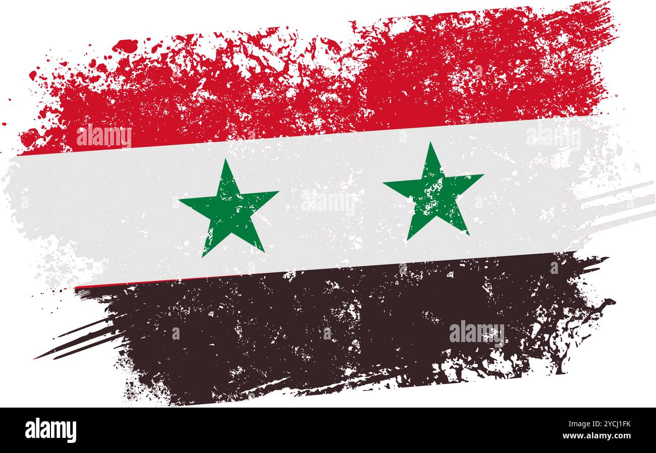 Syria flag - illustration Stock Vector Image & Art - Alamy