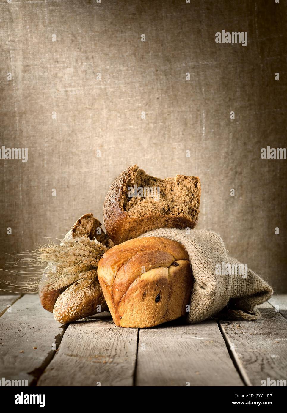 Assortment baked bread bun hi-res stock photography and images - Alamy