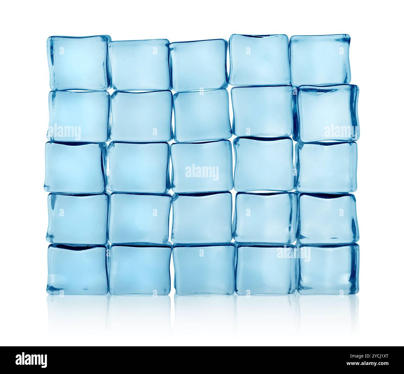 Figures from ice cubes isolated Stock Photo - Alamy