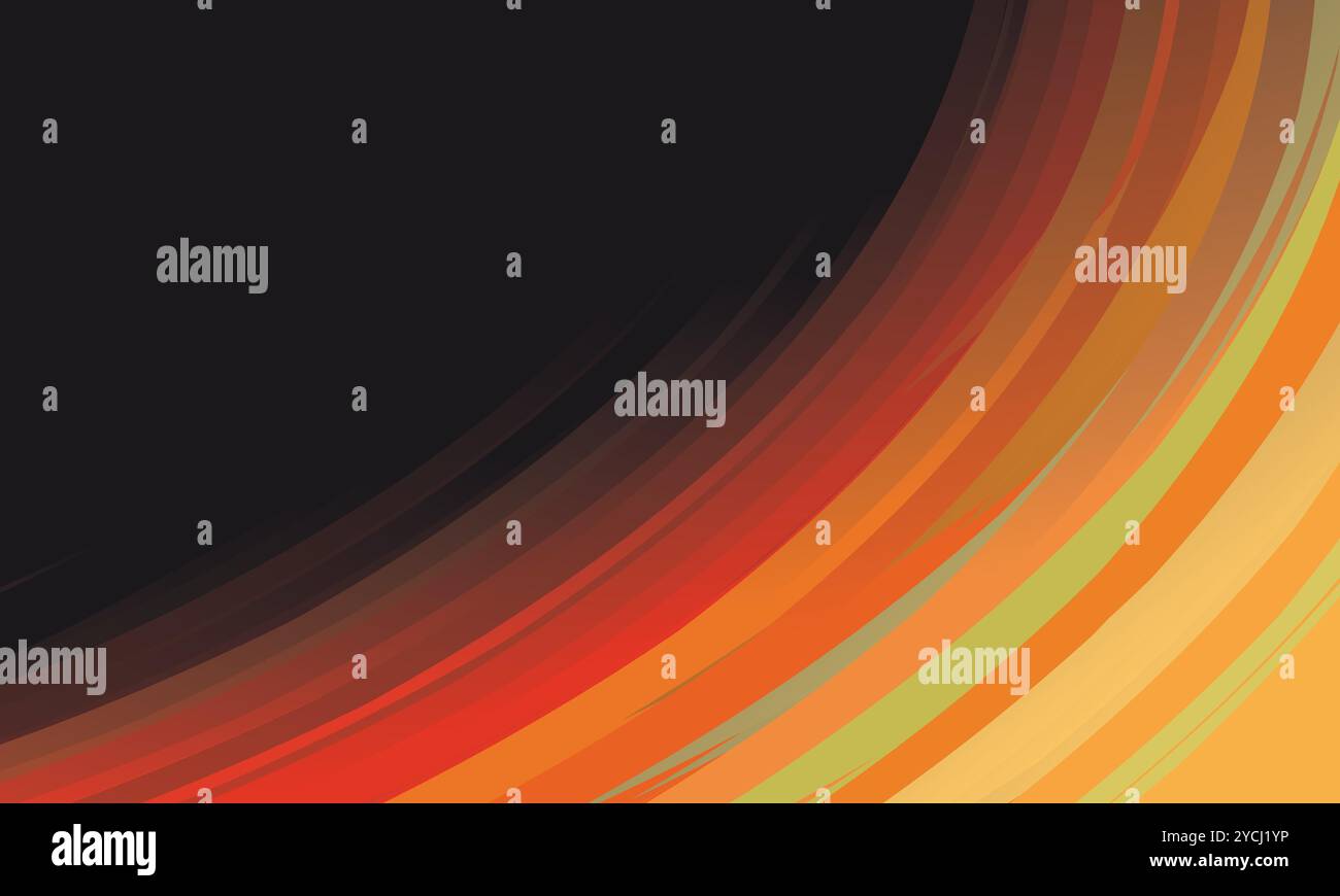 Dynamic abstract background with fiery red and orange gradients Stock ...