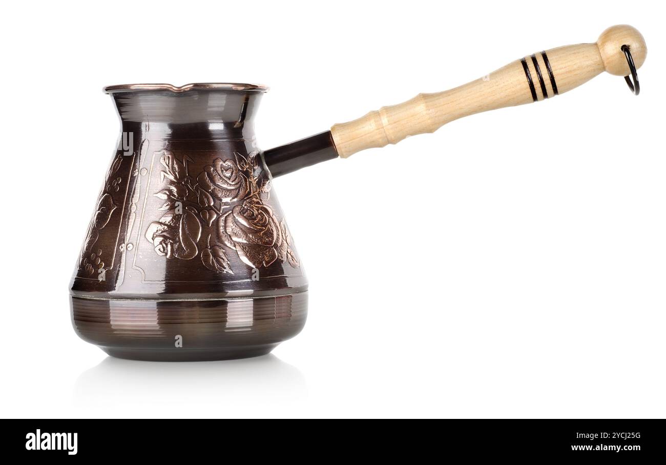 Copper coffee pot Stock Photo - Alamy