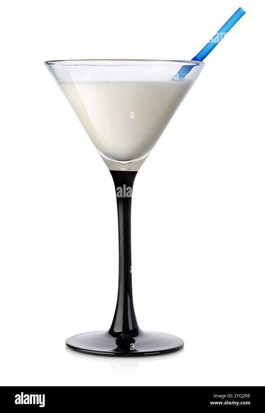 Glass milk cocktail on hi-res stock photography and images - Alamy