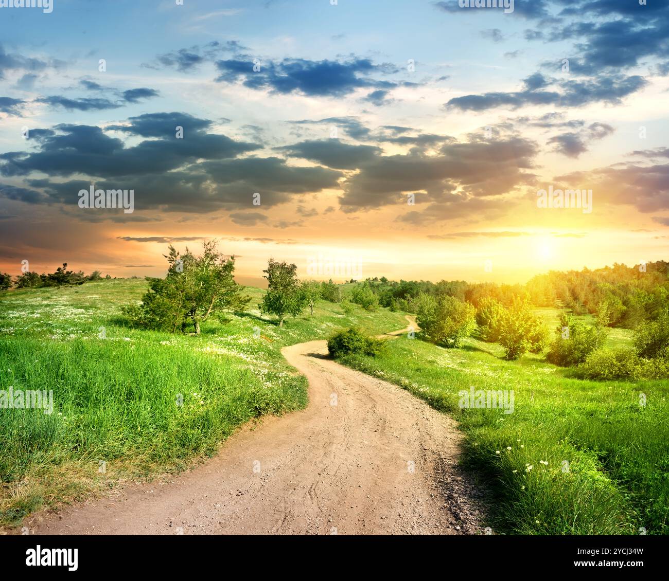 Evening plain hi-res stock photography and images - Alamy
