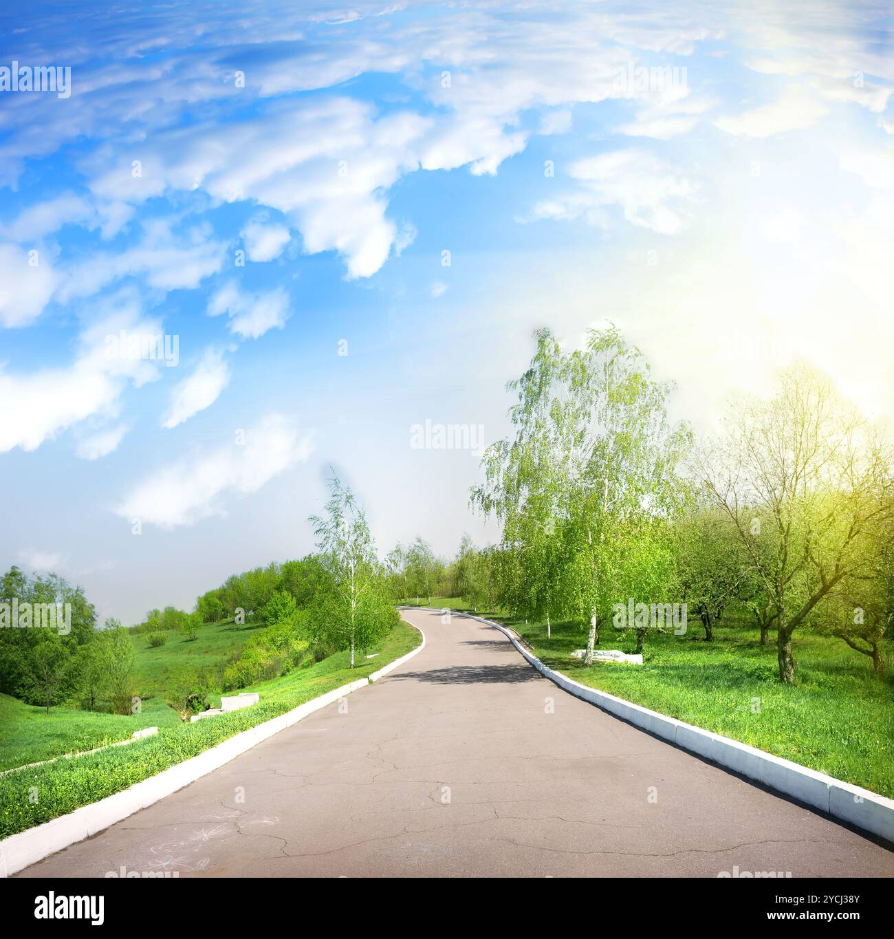 Paved public footpath hi-res stock photography and images - Alamy