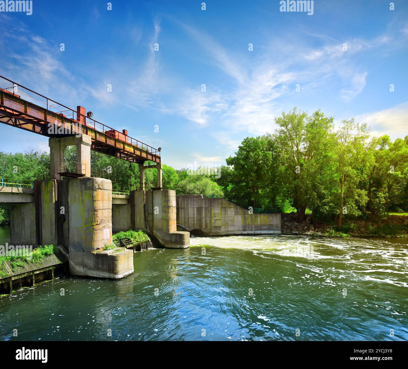 River dam construction hi-res stock photography and images - Alamy