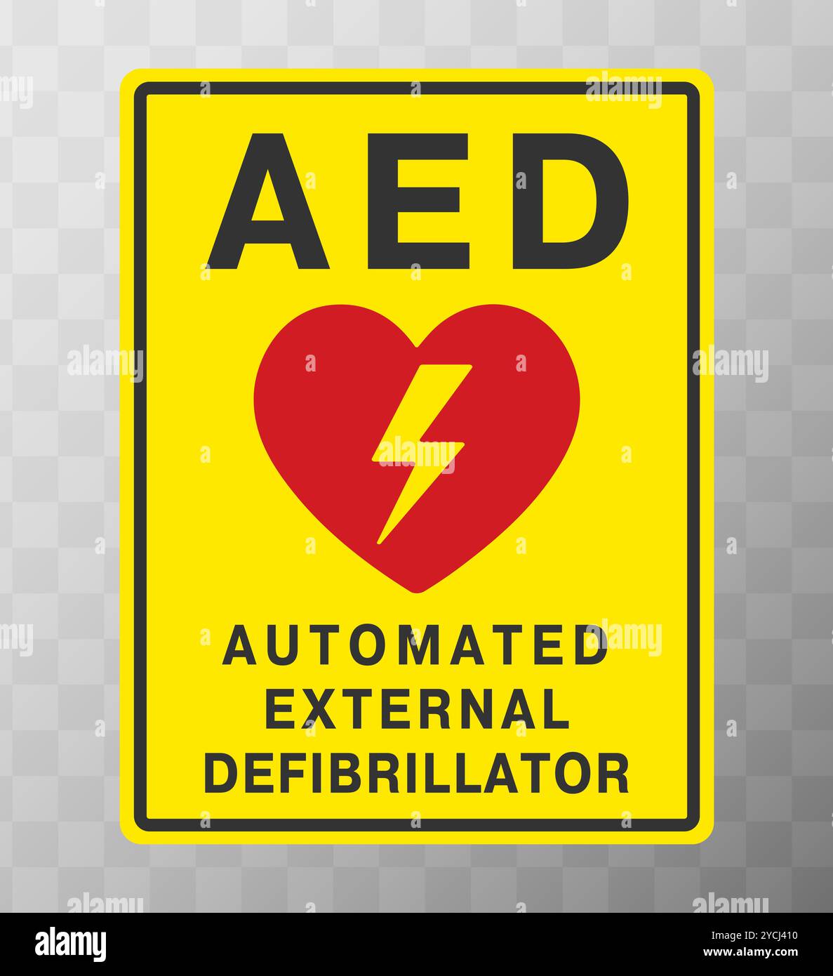AED emergency defibrillator icon sign symbol. First aid Automated ...