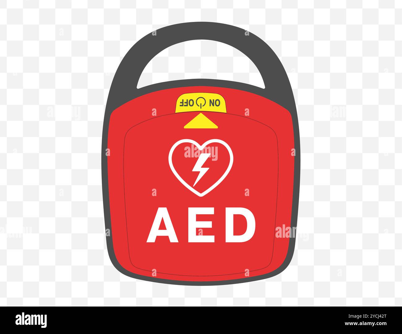 AED emergency defibrillator icon sign symbol. First aid Automated ...
