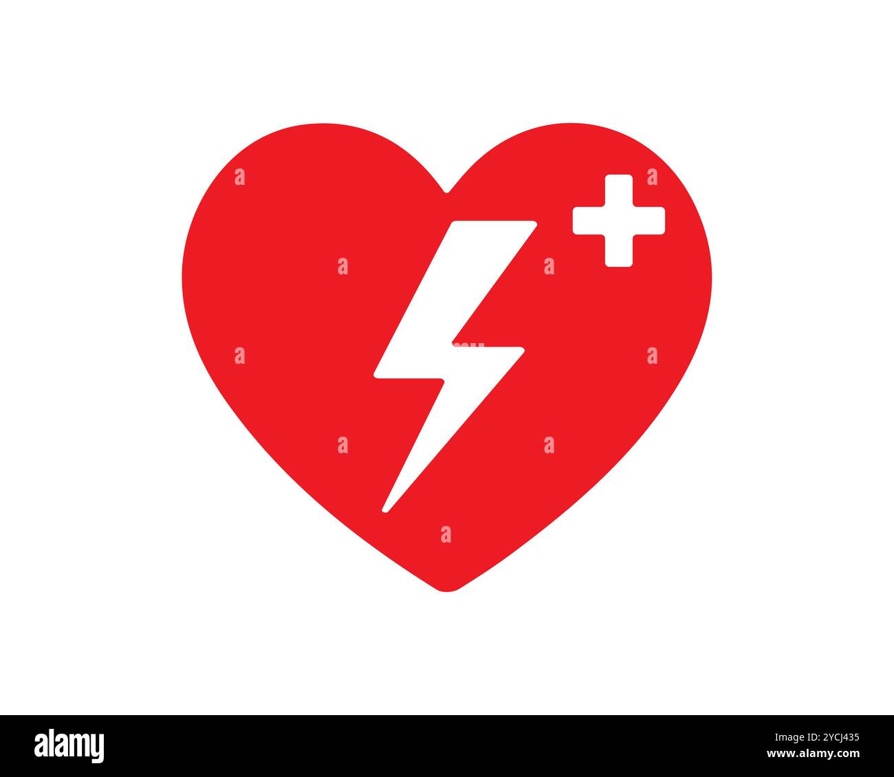 AED emergency defibrillator icon sign symbol. First aid Automated ...