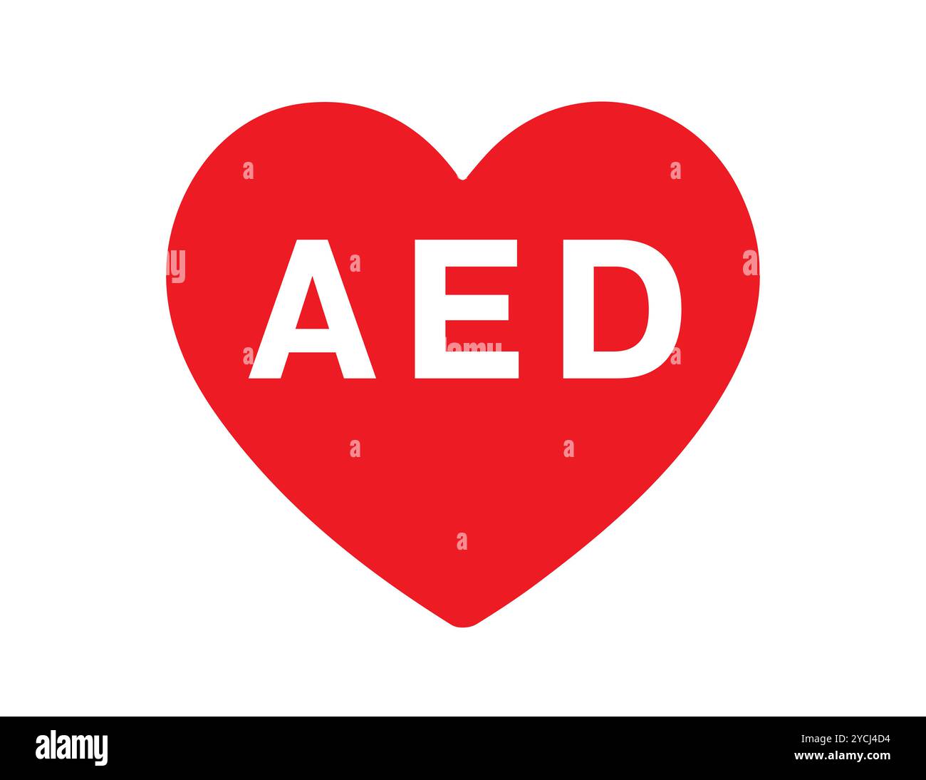 AED emergency defibrillator icon sign symbol. First aid Automated ...