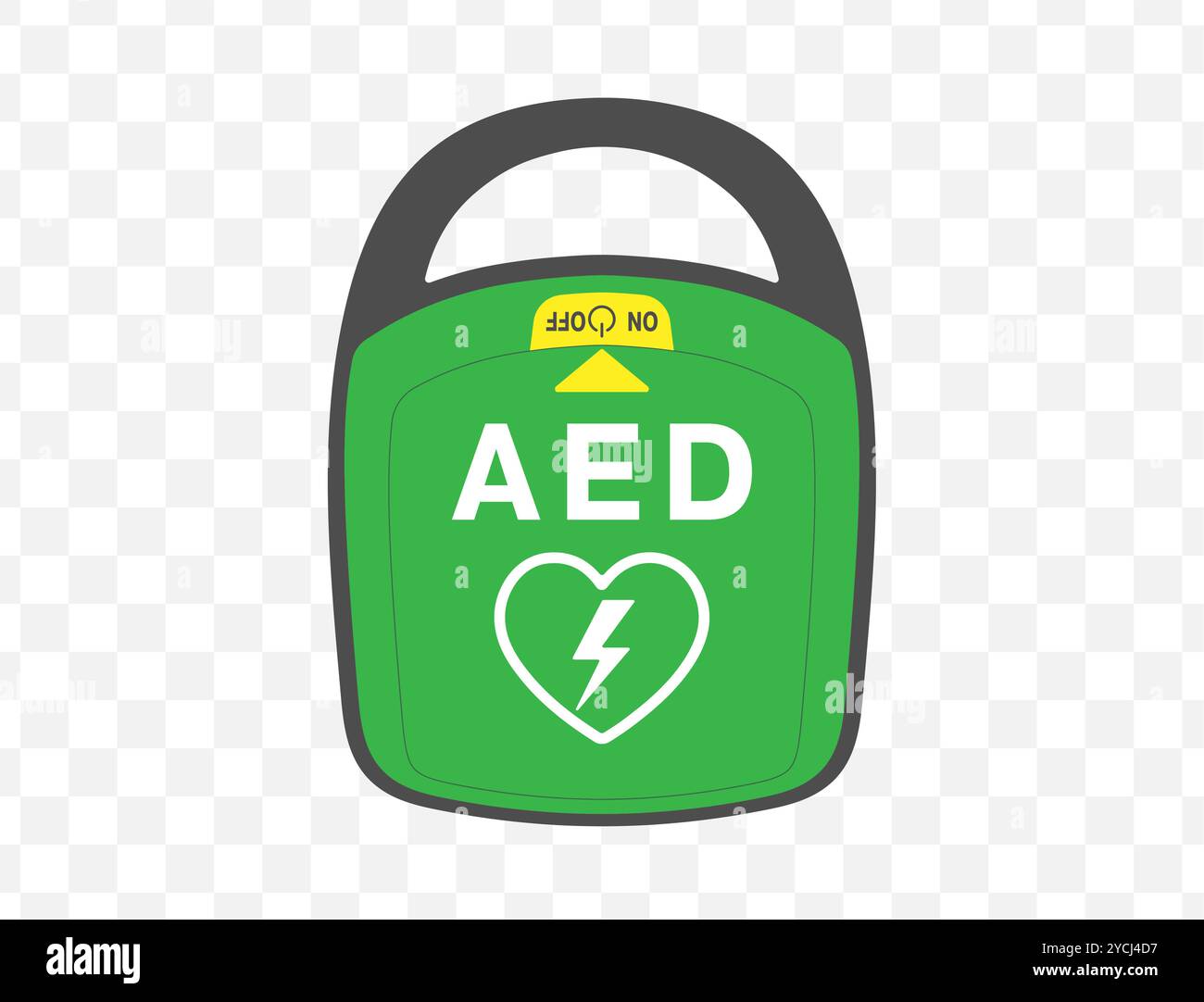 AED emergency defibrillator icon sign symbol. First aid Automated ...