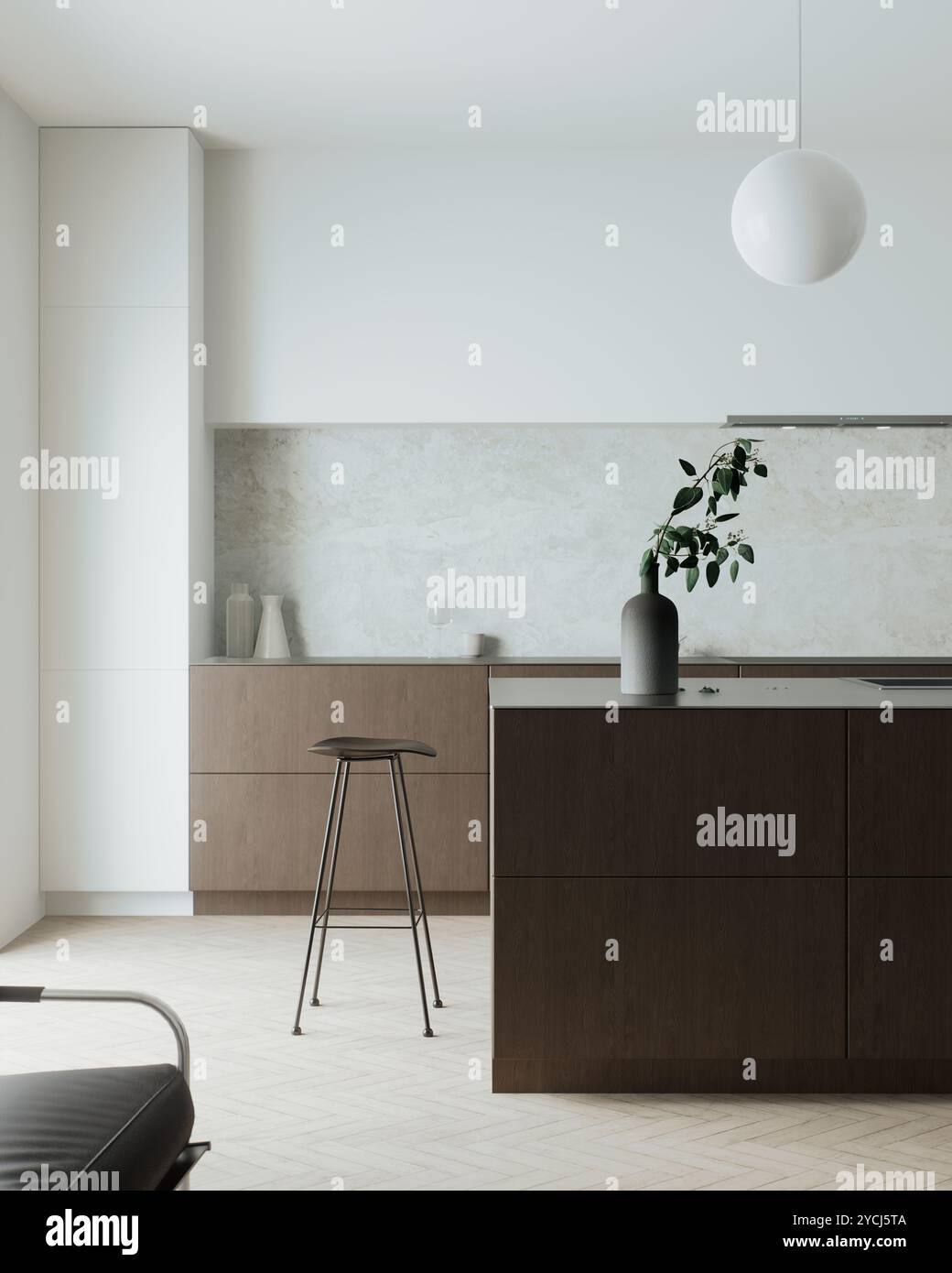 Discover a modern minimalist kitchen with an elegant design for ...