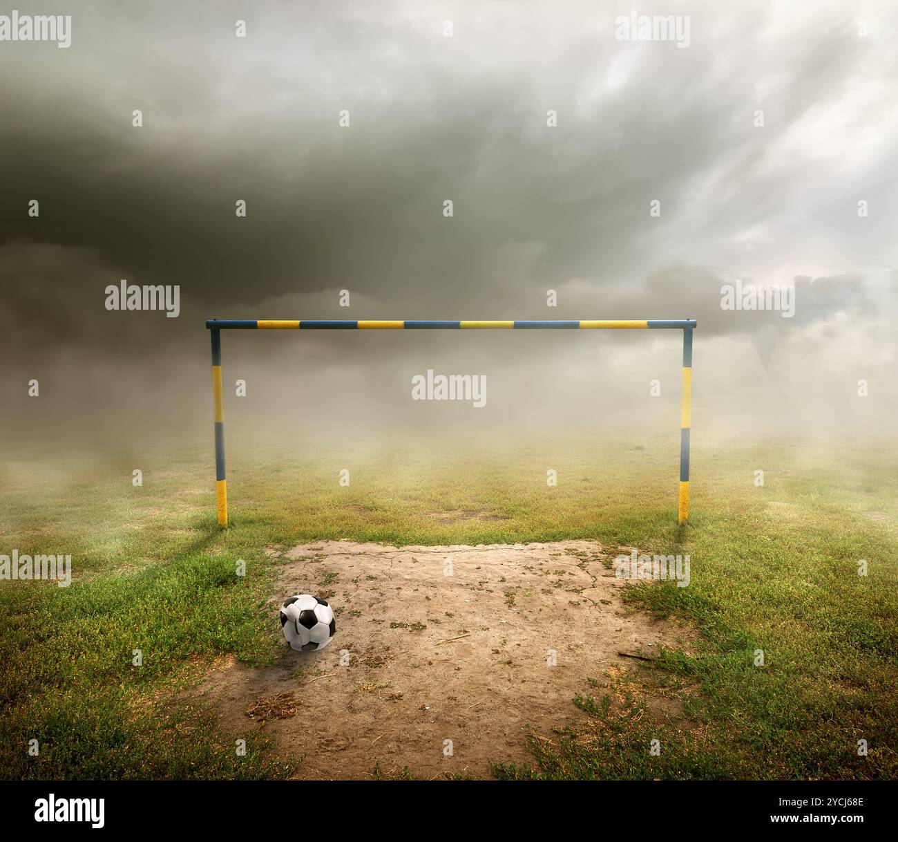 Soccer football ground stadium sky clouds hi-res stock photography and ...