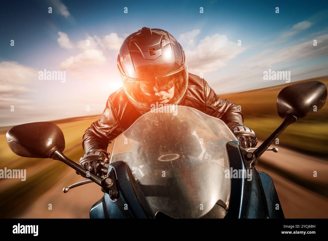 Biker man hi-res stock photography and images - Alamy