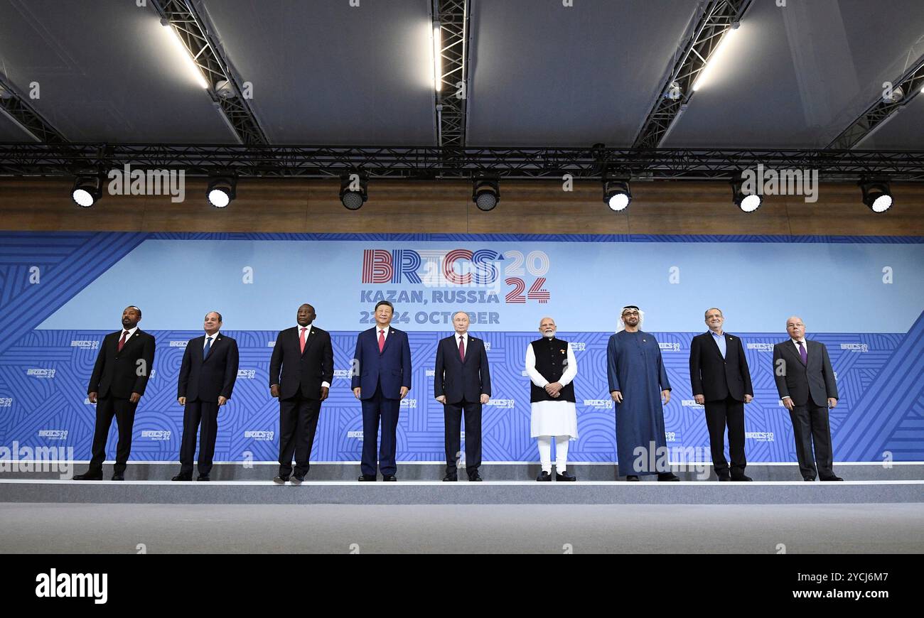 Kazan, Russia. 23 October, 2024. Russian President Vladimir Putin ...
