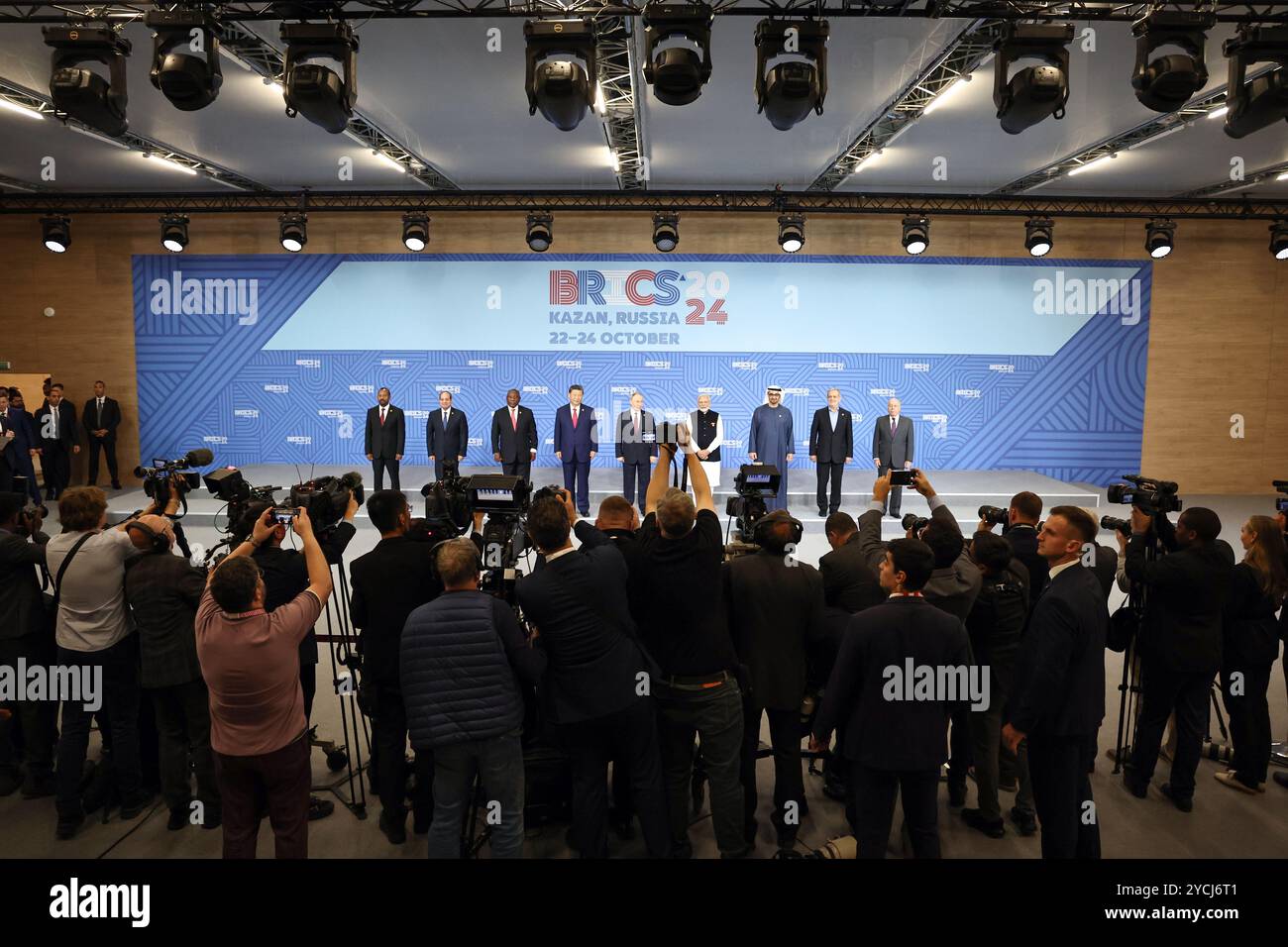 Kazan, Russia. 23 October, 2024. Russian President Vladimir Putin ...