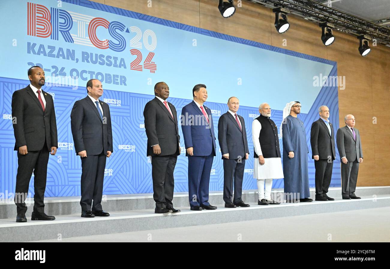 Kazan, Russia. 23 October, 2024. Russian President Vladimir Putin ...