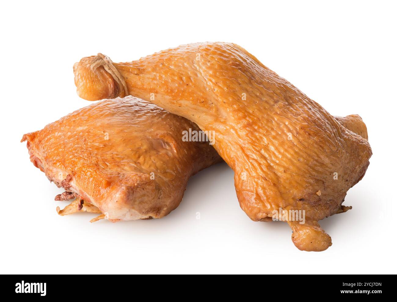 Portion marinated roasted chicken Cut Out Stock Images & Pictures - Alamy