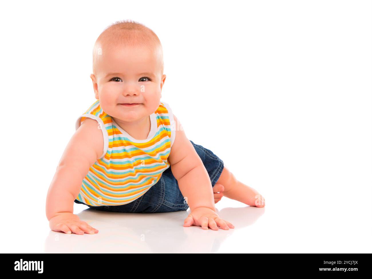 Happy Little Baby Stock Photo - Alamy