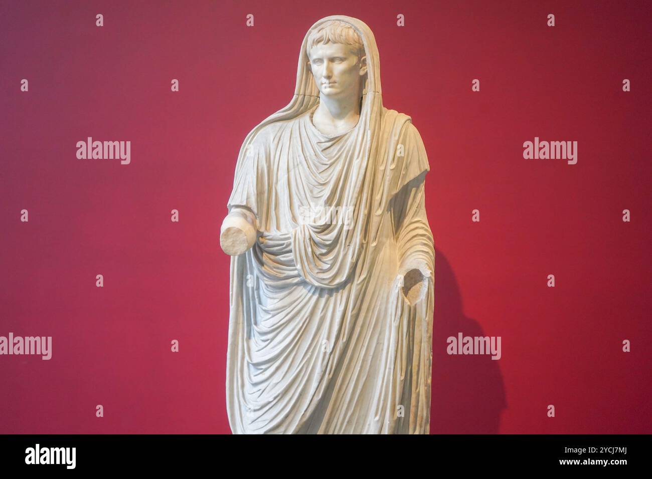 Emperor Augustus as Pontifex Maximus, National Roman Museum, Palazzo ...