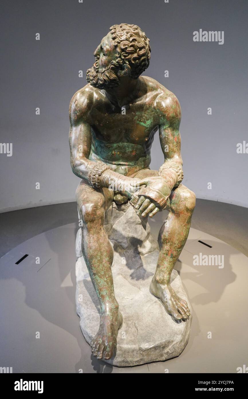 Boxer of Quirinal, or Terme Boxer, Greek Bronze Sculpture, 330 B.C ...