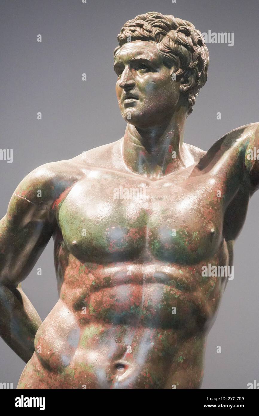 Bronze statue of Hellenistic prince, National Roman Museum, Palazzo ...