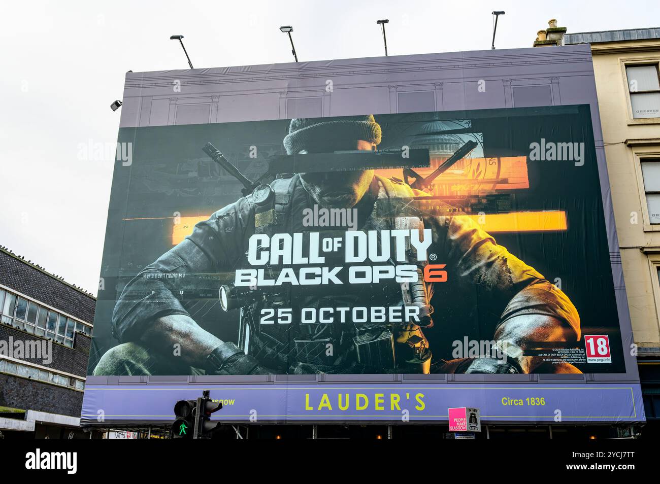 Billboard advertising the upcoming Call of Duty Black Ops 6 scheduled ...