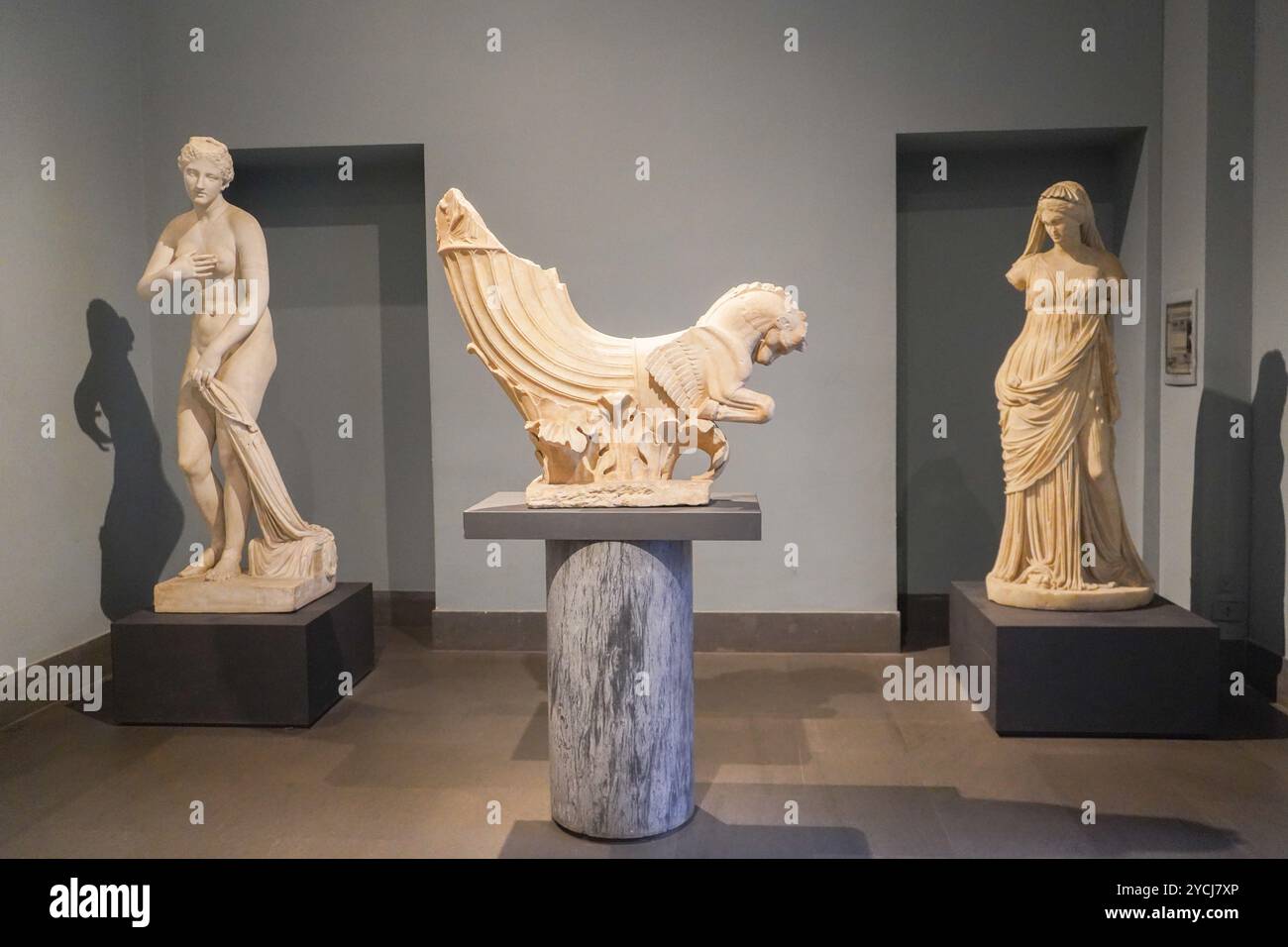 Sculpture gallery form the Roman period, National Roman Museum, Palazzo ...