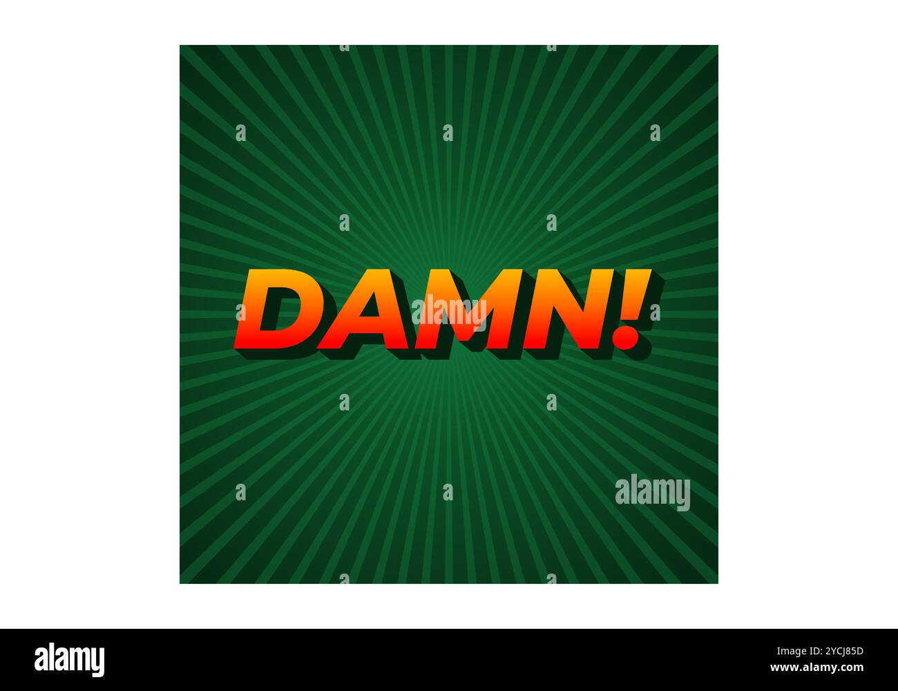 Damn. Text effect design with modern color and 3D look Stock Vector ...