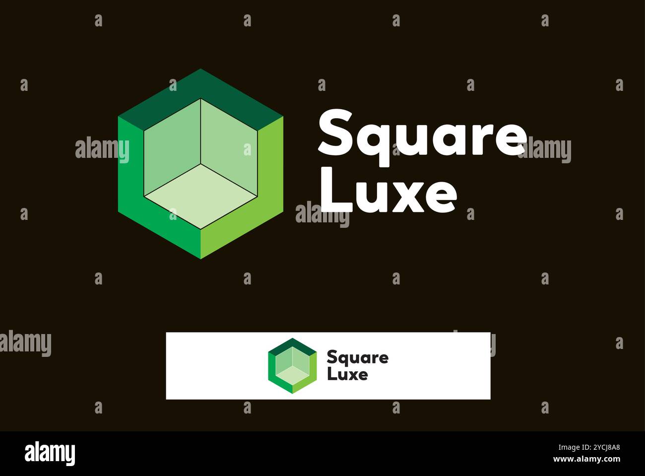 Square logo design vector editable Stock Vector Image & Art - Alamy