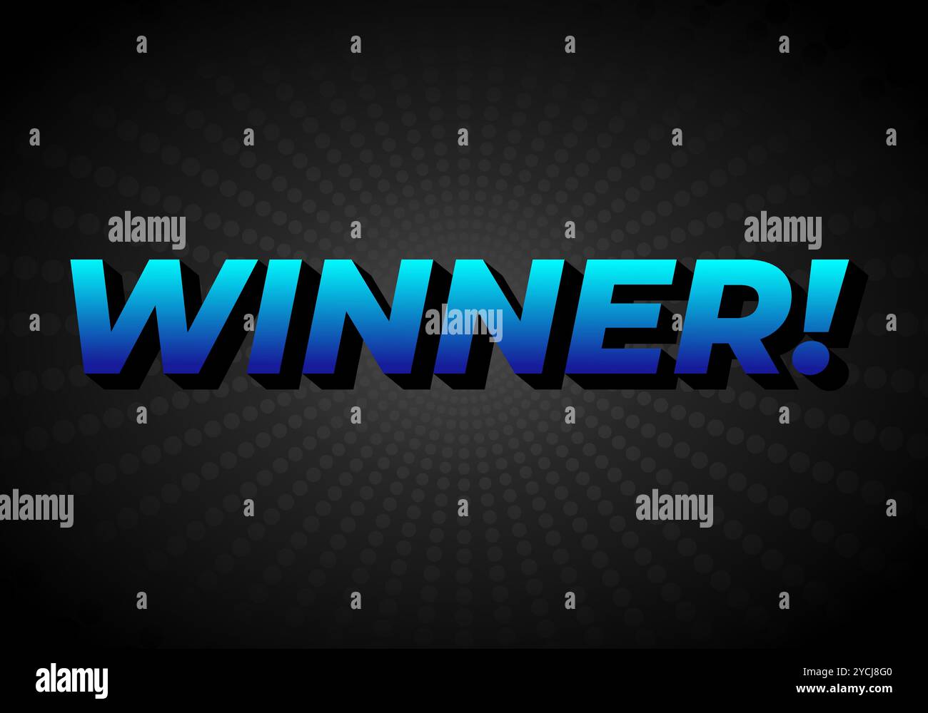 Winner. Text effect design with modern color in 3D style Stock Vector ...