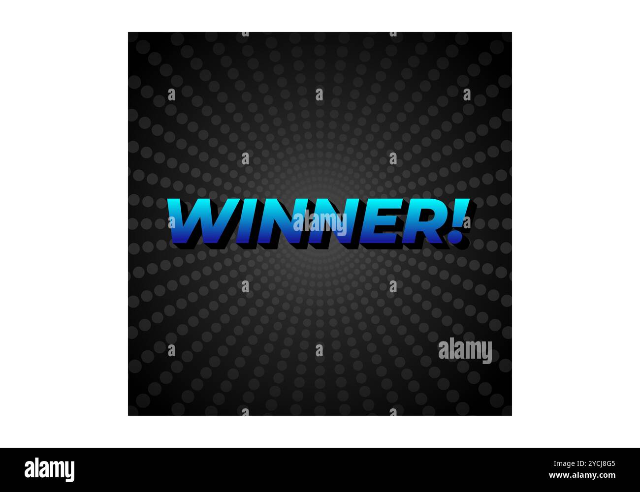 Winner. Text effect design with modern color in 3D style Stock Vector ...
