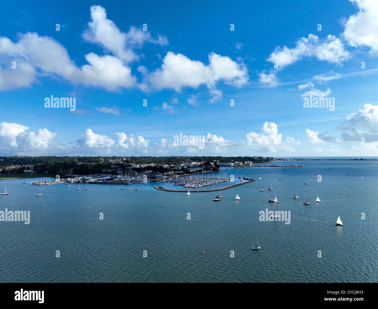 Poole harbour aerial view hi-res stock photography and images - Alamy