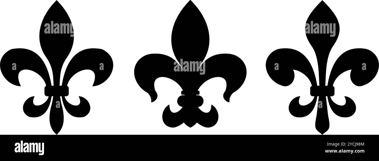 Fleur de lis heraldic icon. Vector Stock Vector Image & Art - Alamy