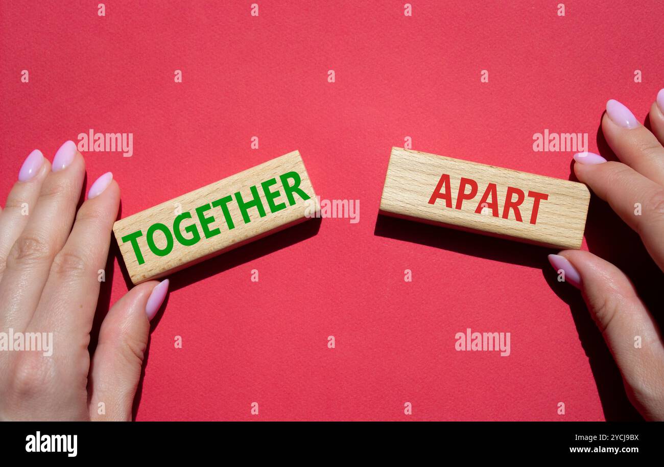 Divorce concept wooden letter blocks hi-res stock photography and ...
